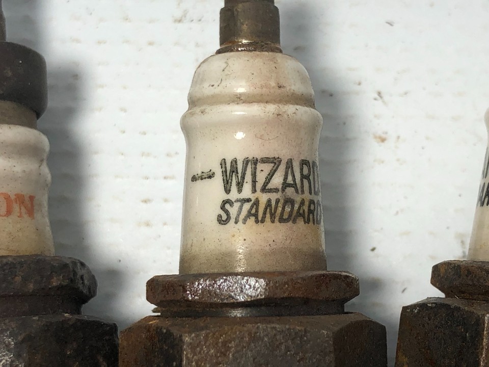 Vintage Spark Plugs Champion Model T Ford Script OEM, Wizard, AC | eBay