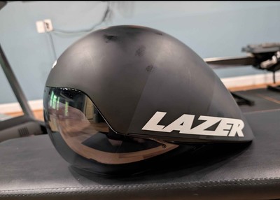 Lazer Volante TT/Triathlon Aero Cycling Helmet with Visor | eBay