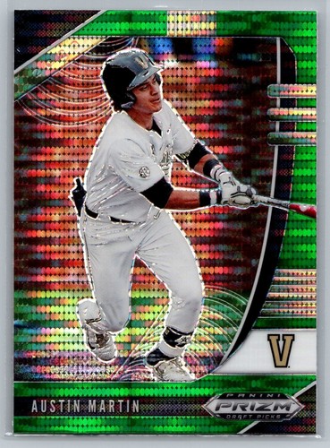 Austin Martin 2020 Panini Prizm Draft Picks Green Pulsar Vanderbilt # ...
