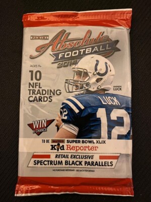 2014 Panini Absolute Football Card Pack - New/Factory sealed. 10 cards ...