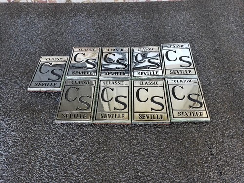 1 BRAND NEW OLD STOCK CLASSIC CADILLAC CS CAR EMBLEM CADILLAC SEVILLE ...