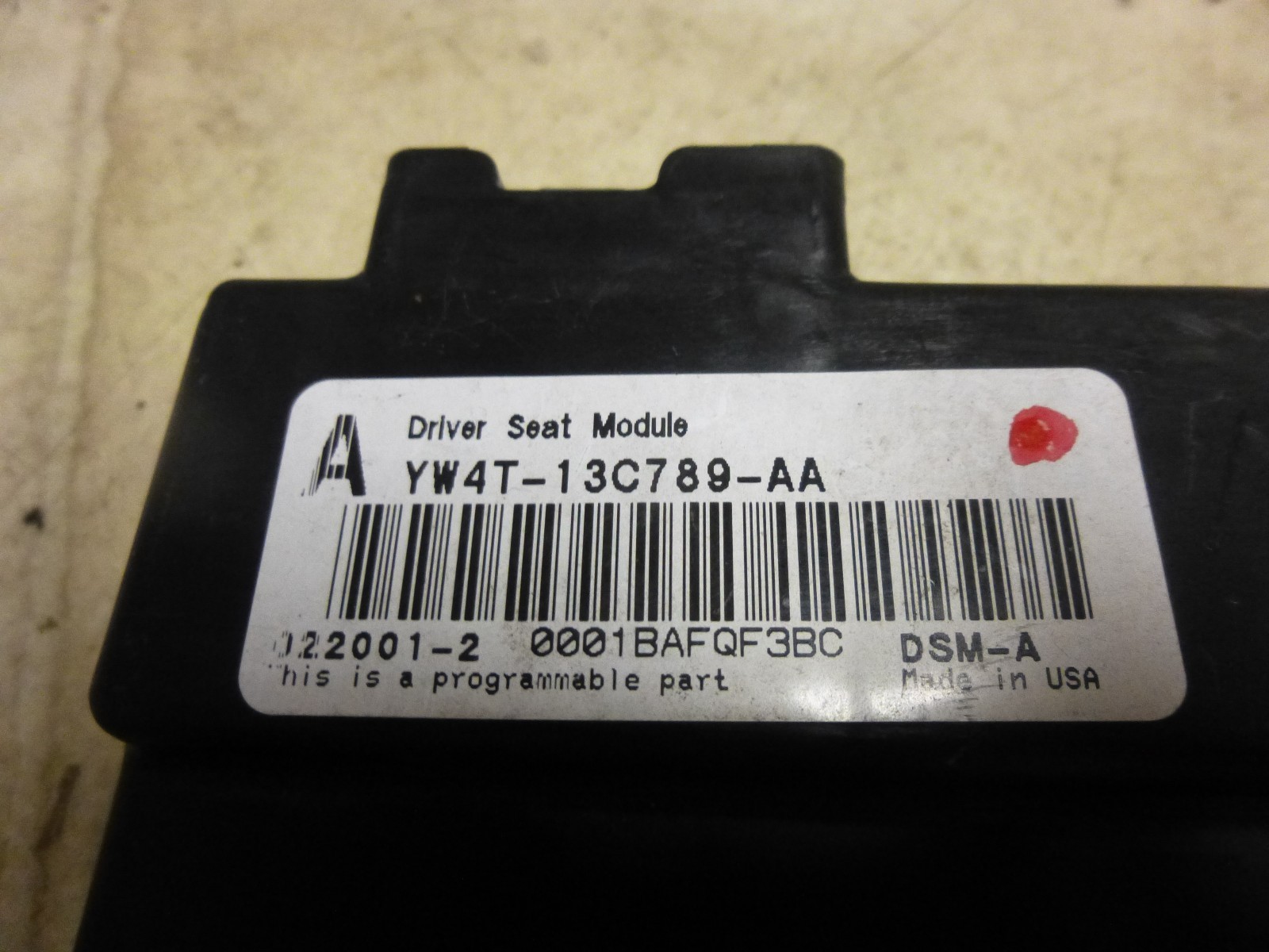 1999 2000 2001 2002 JAGUAR S-TYPE LEFT DRIVER SEAT MODULE YW4T-13C789 ...