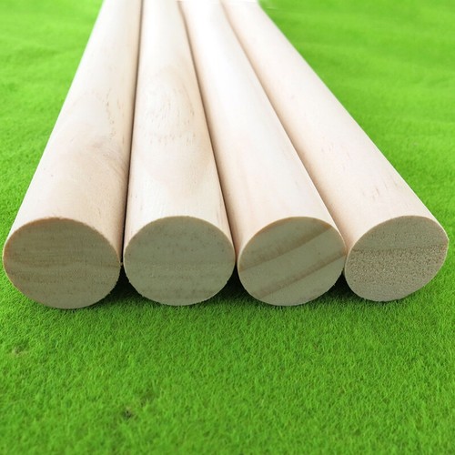 Ø 20mm Round Wooden Dowel Rod Bar Pine Wood DIY Craft Sticks 100/200 ...