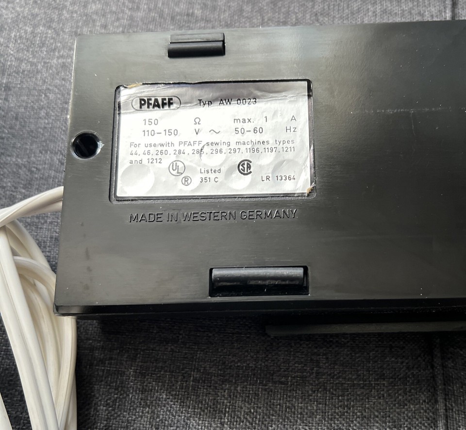 Vintage PFAFF 1199 Sewing Machine Made in Germany w/ Pedal | eBay