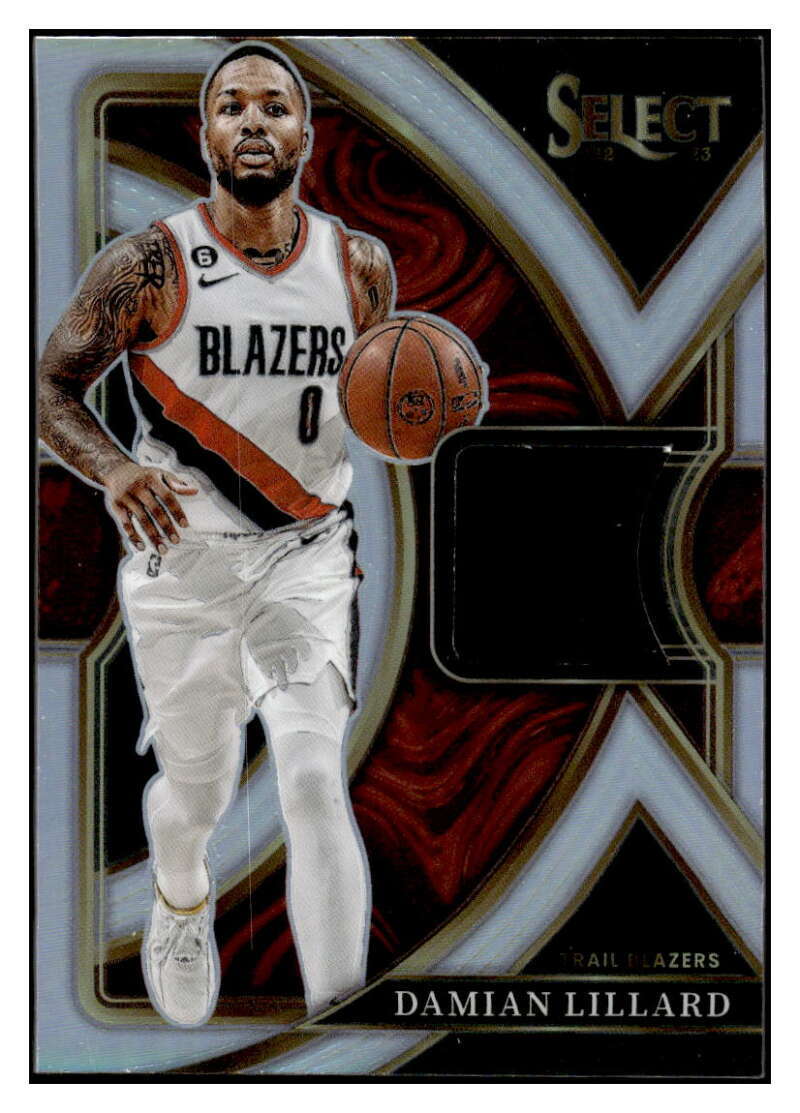 DAMIAN LILLARD MEM 2022-23 Panini Select Selective Swatches Blazers NBA ...