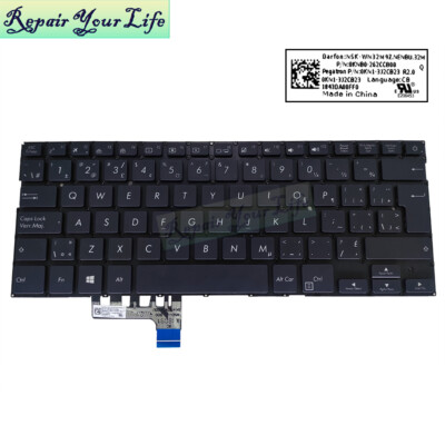 CF Canadian French backlit keyboard ASUS zenbook UX331 UX331UN UX331UA ...