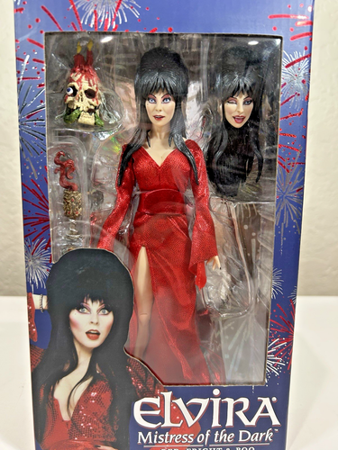 Neca Clothed Elvira Mistress Of The Dark Red Fright And Boo New In Box ...