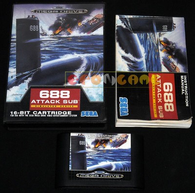 688 ATTACK SUB Mega Drive Genesis Md Versione Italiana 1991 - COMPLETO ...
