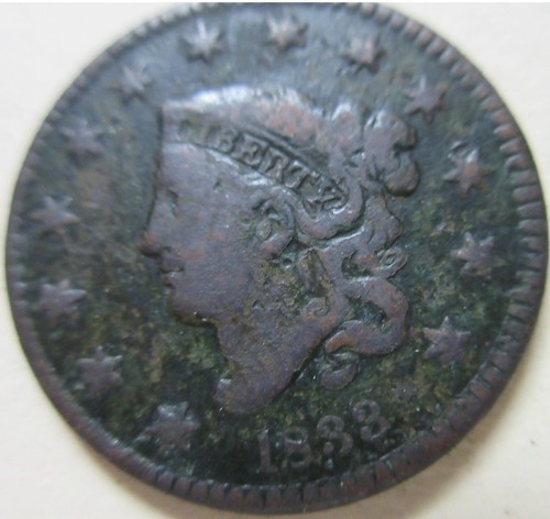 1838 US Large Cent Coronet Head Coin. 1 PENNY (C407) 1p 1c | eBay