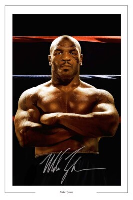 MIKE TYSON Signed Autograph PHOTO Fan Gift Signature Print BOXING Boxer ...