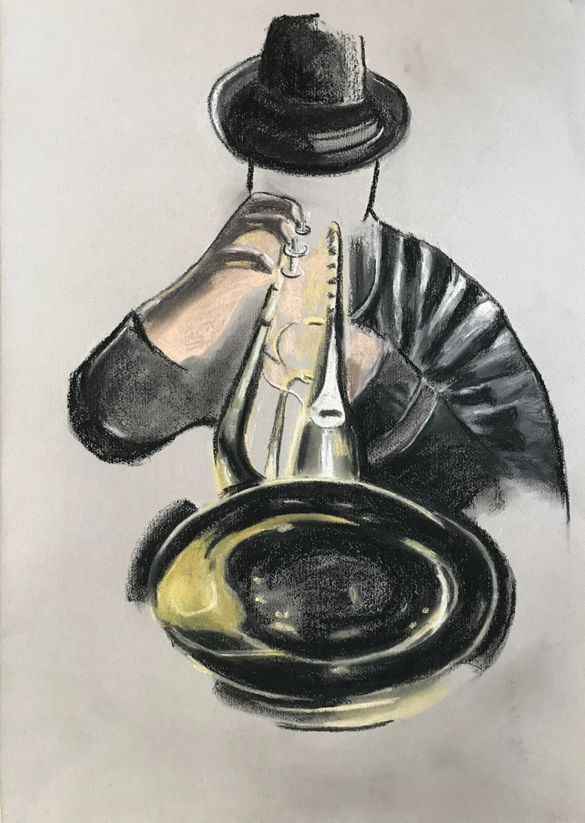Trumpet Player Art