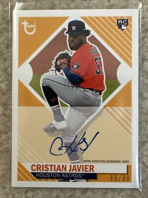 2021 Topps Brooklyn Collection Cristian Javier BKA-CJ Autograph 85/99 ...