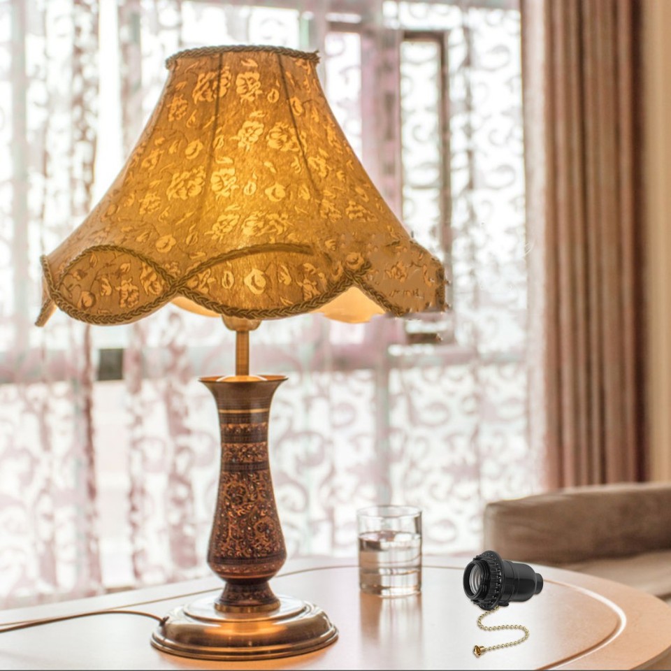 2 PCS Ceiling Light Holder Floor Lamp Fitting Replacement Base with ...