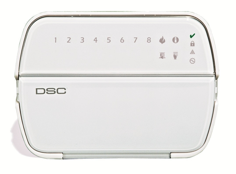 DSC PK5508 PowerSeries Alarm Keypad PK5508ENG 8 Zone LED Hard Wired ...