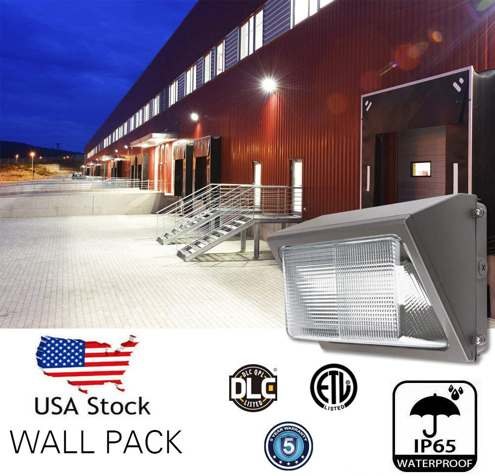 USA 150W Led Wall Pack Light Fixture IP65 Commercial Outdoor Dusk to ...