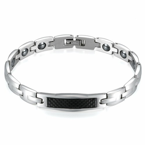 Men Women Stainless Steel Magnetic Therpay Bracelet For Arthritis and ...