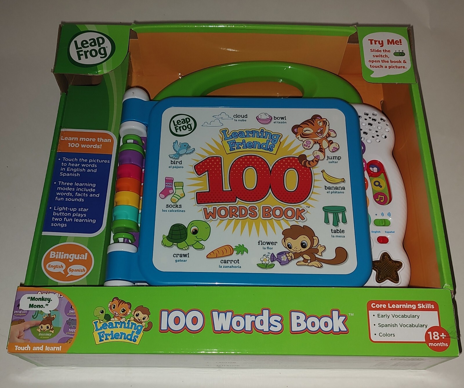 Leap Frog Learning Friends 100 Words Electronic Book New English ...