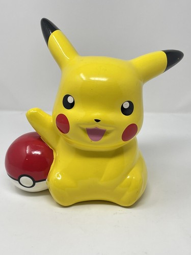 Pokemon Pikachu Nintendo 2016 Ceramic Coin Money Piggy Bank 9” Tall ...