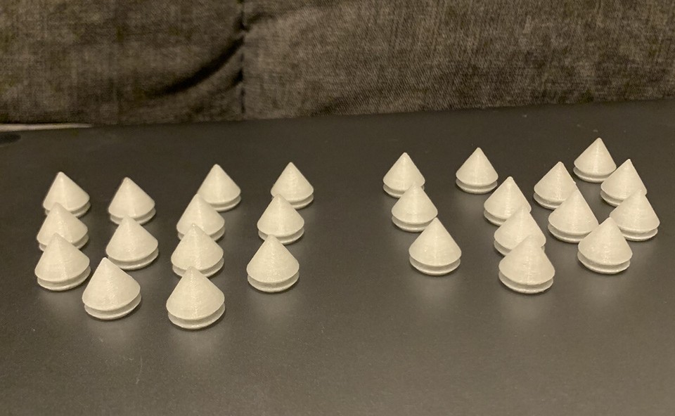 Blue Glow in the Dark Spikes For Crocs, 3D printed pointy charms, 26 ...