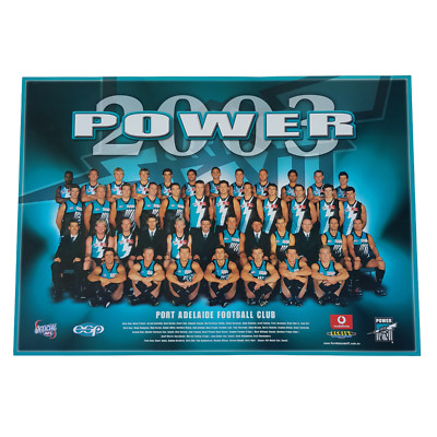Official AFL Port Adelaide Power Football Club 2003 Season Team Poster ...