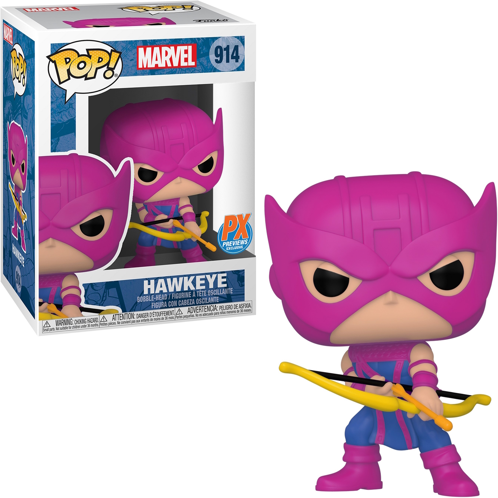 Marvel - Hawkeye 914 PX Previews Exclusive - Funko Pop! - Vinyl Figur ...