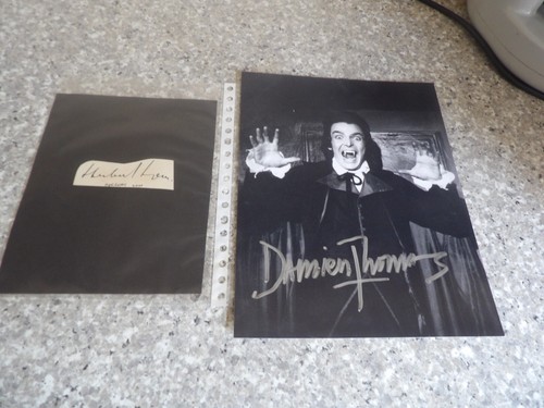 Hammer Horror Actors signed collection - 10 signed photos and cards ...