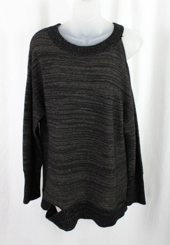 Christopher Fischer Cashmere Black Gold Cutout Accent Sweater Size S | eBay