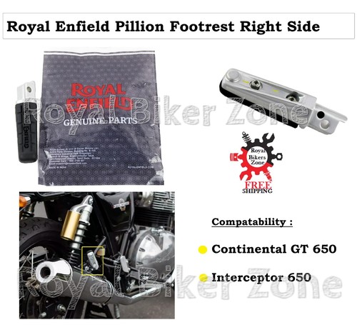 Royal Enfield "PILLION FOOTREST" RIGHT Side For GT 650 & Interceptor ...