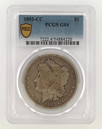 1893 CC Morgan Silver Dollar PCGS G04 Gold Shield | eBay