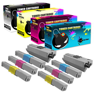 8 Toner Cartridge for OKI 330 MC352DN MC362W MC361MFP C330dn C510dn ...