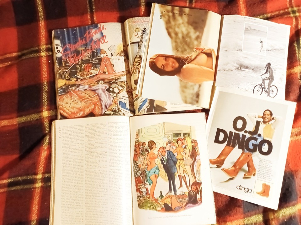 PLAYBOY EPHEMERA VINTAGE OLD MAGAZINES "PLAYBOY" 1970sh. SCRAP. FREE ...