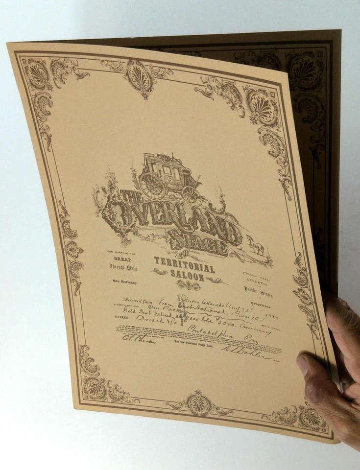 1980 Original Menu THE OVERLAND STAGE & Territorial Saloon Restaurant ...