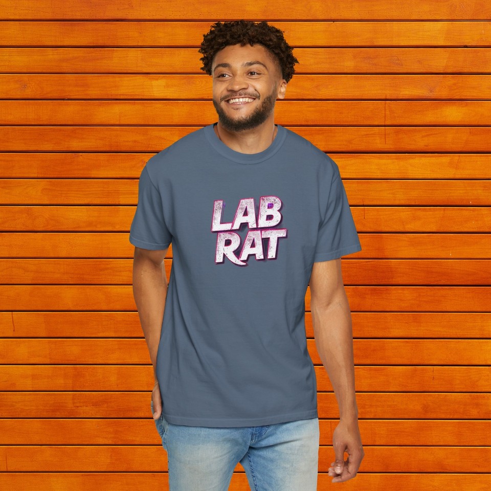 Comfort Colors Lab Rat Graphic T-Shirt, Fun Urban Streetwear Top | eBay