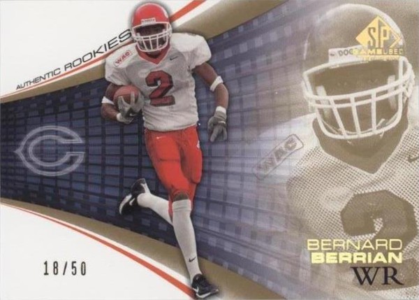 2004 SP Game Used Edition - Authentic Rookies Gold #131 Bernard Berrian /50 (RC) for sale online ...