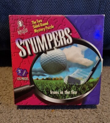 BePuzzled Stumpers - Irons in the Fire - two sided round myster puzzle ...
