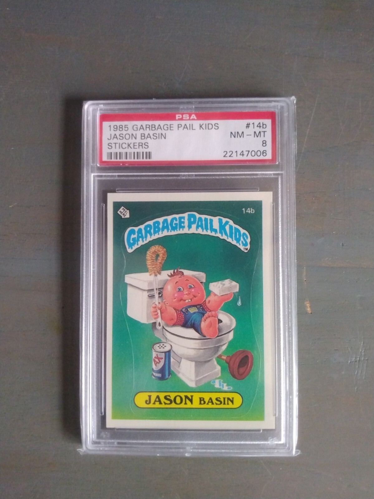 1985 Topps Garbage Pail Kids OS1 Series 1 Jason Basin #14b PSA 8 NM-MT ...