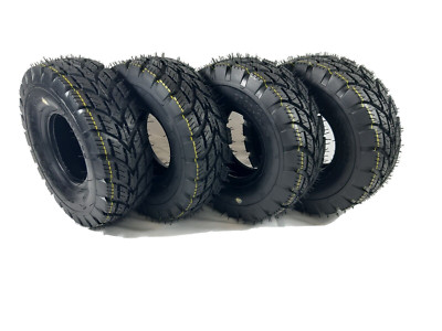 Set of 4 4.00-5 (400x5) 300x100 Black Block Tread Mobility Scooter ...
