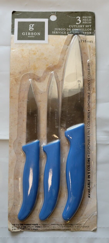 Gibson Home 3 Piece Cutlery Knife Set ~ Paring, Utility & Chef ...