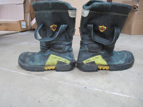 HAIX 14" SIZE 10 M FIRE HERO Firefighter Boot MENS US LEATHER ...