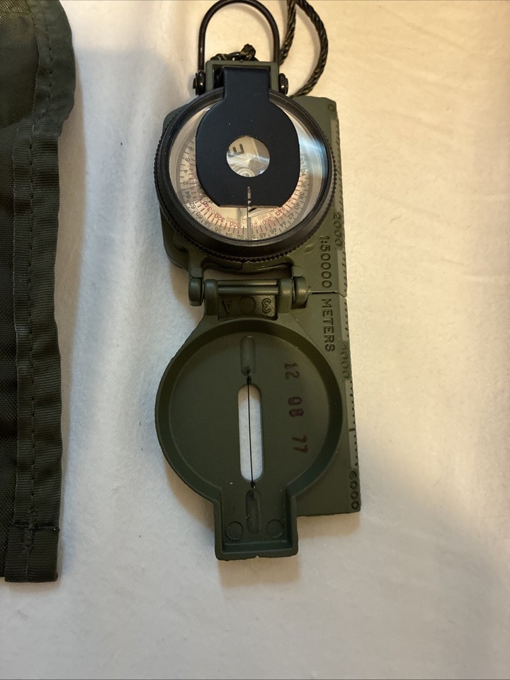 lensatic compass Cammenga USGI model 27 military compass and pouch | eBay