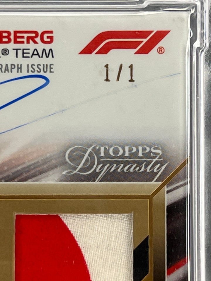 2023 Topps Dynasty Formula 1 F1 Gold Nico Hulkenberg Dual Patch Auto 1/ ...