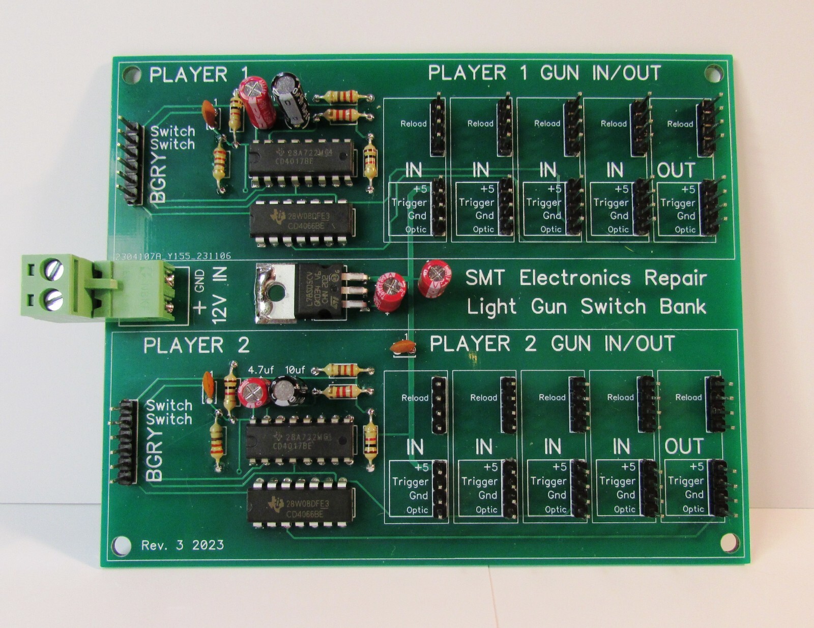 4 to 1 Light Gun Switch Board for Happ and Sammy light guns | eBay