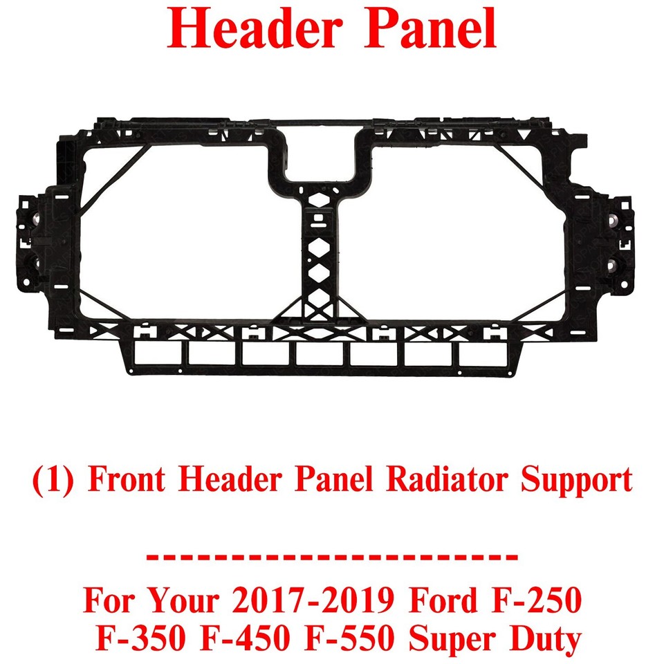 Front Header Panel Radiator Support For 2017-2019 Ford F-250 F-350 ...