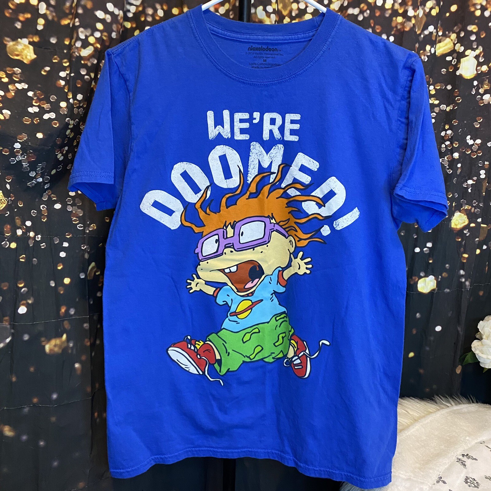 Nickelodeon Rugrats Mens T-Shirt Blue Chuckie We're D… - Gem