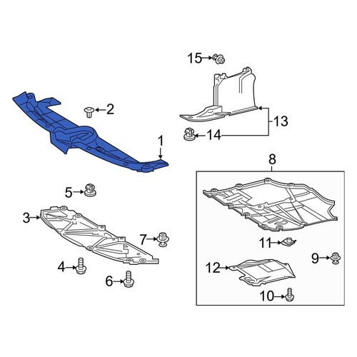 For Toyota Corolla 23-24 Toyota 5328902260 Front Radiator Support ...