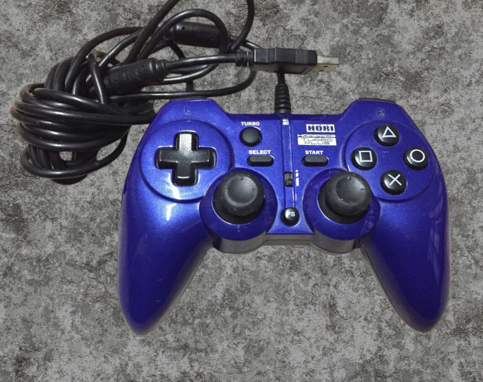 PS3 Horipad Turbo Plus Controller Blue Hori PlayStation 3 Sony Japan Rapid Fire | eBay