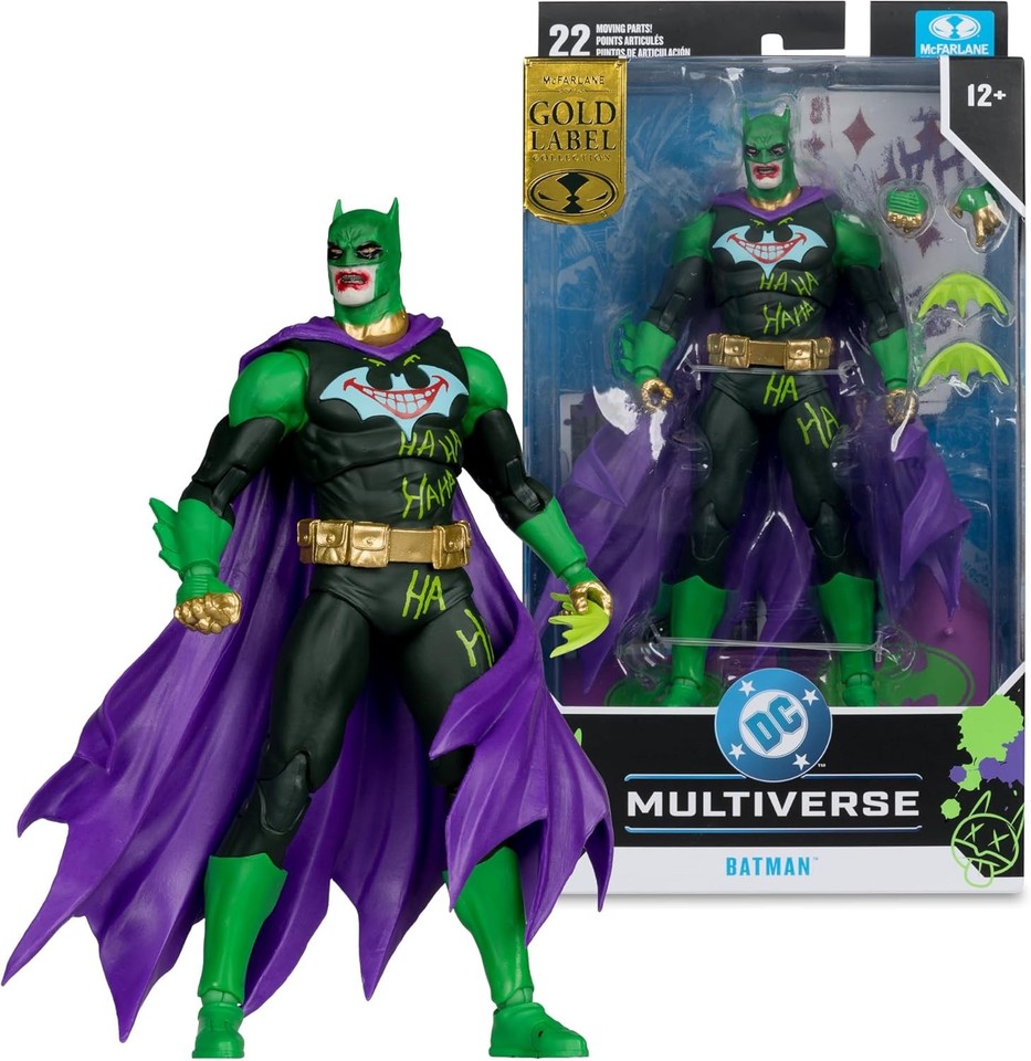 DC Multiverse Action Figure Batman (Joker War) (Jokerized) (Gold Label ...