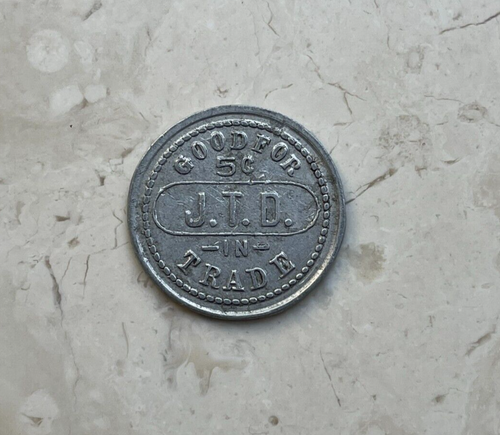 Vintage JTD Good For 5 Cents in Trade Token | eBay