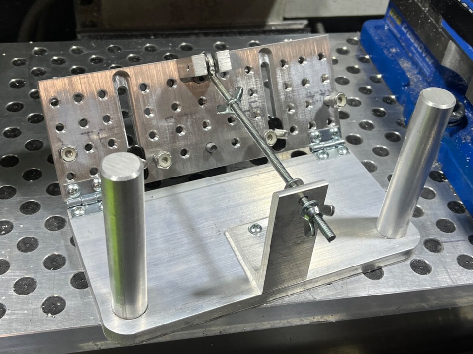 Tungsten Carbide Knife Clamp! 8” Knife BEVEL GRINDING JIG (1/4-20 ...