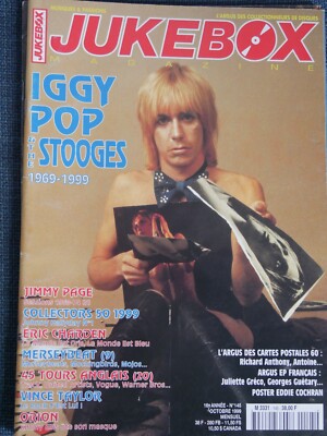 JUKEBOX MAGAZINE N°145 IGGY POP STOOGES JIMMY PAGE VINCE TAYLOR EDDIE ...